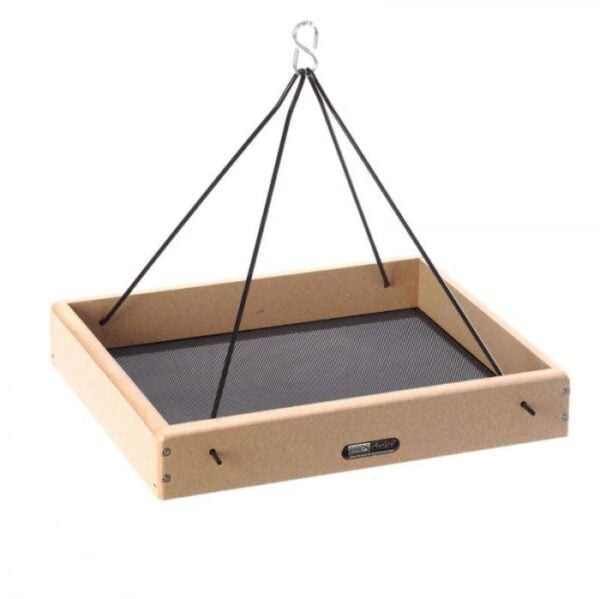 Bird's Choice Recycled Plastic Large Hanging Platform Bird Feeder ...