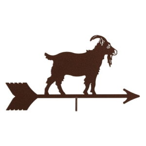 Goat Weathervane with Choice of Roof, Deck, Post, or 4-Side Mount ...